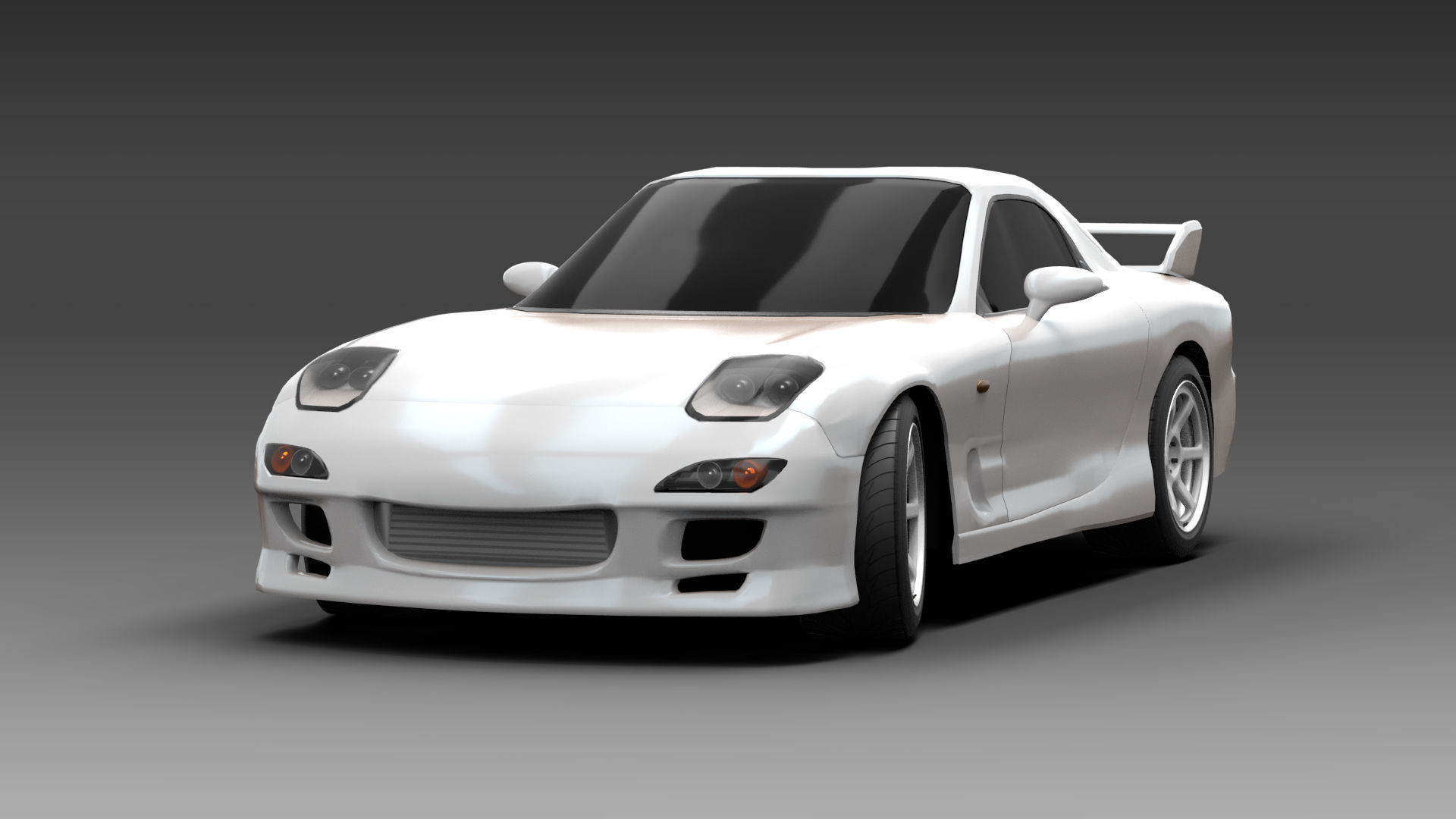3D model Mazda RX7 FD Turbo 1995 VR / AR / low-poly | CGTrader