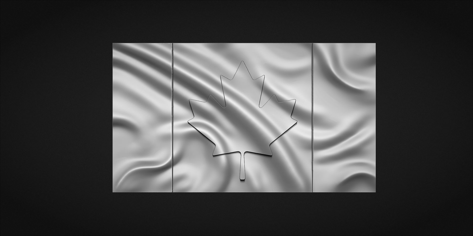 Canada Wavy Flag 3d Model 3d Printable Cgtrader 