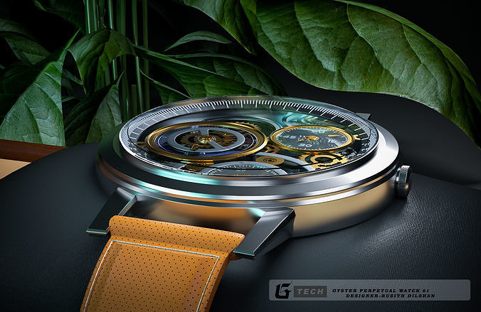 3D model watch 3d model in wooden box VR / AR / low-poly | CGTrader