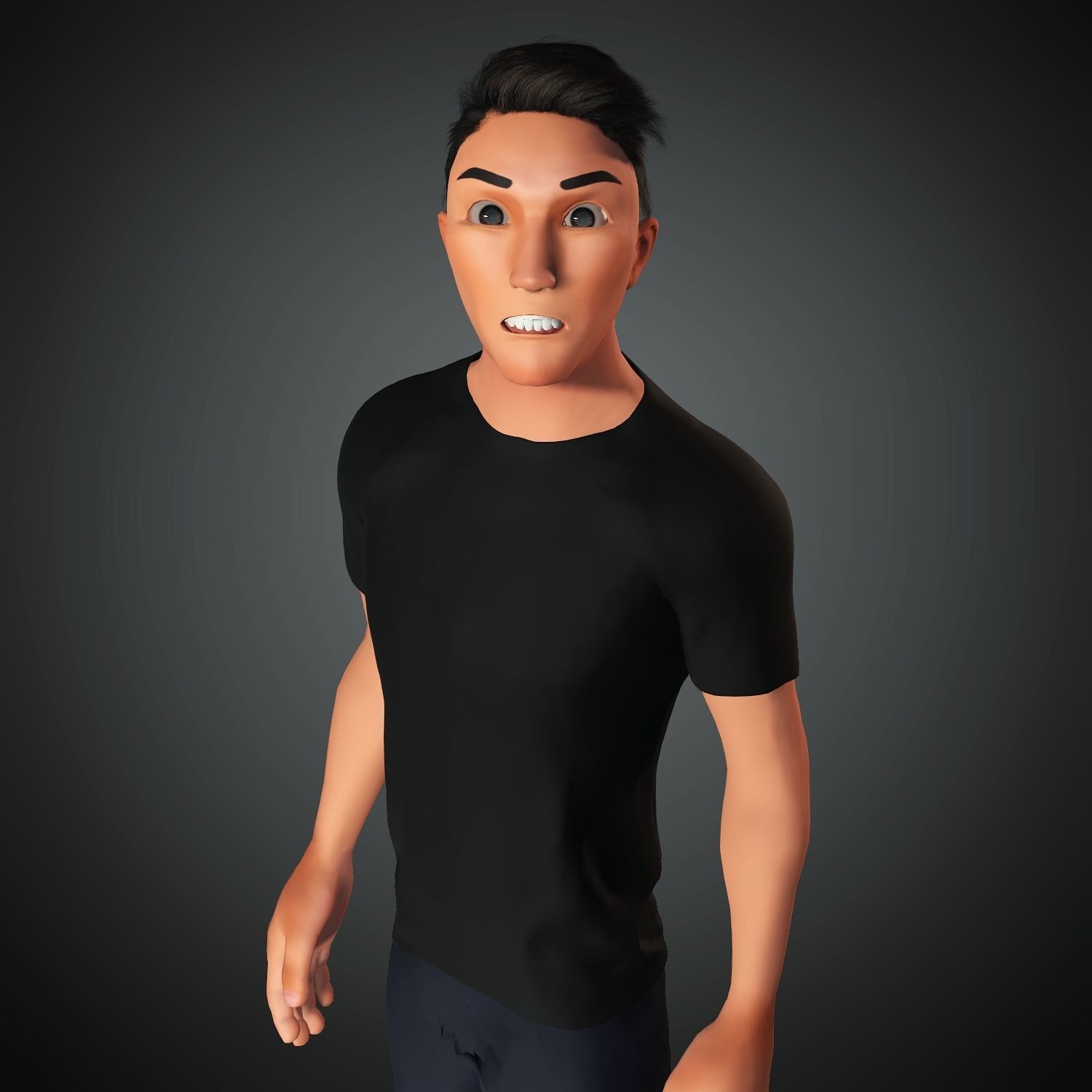 Handsome Cartoon Character Boy Animated Blender Maya Iclone 3D model ...