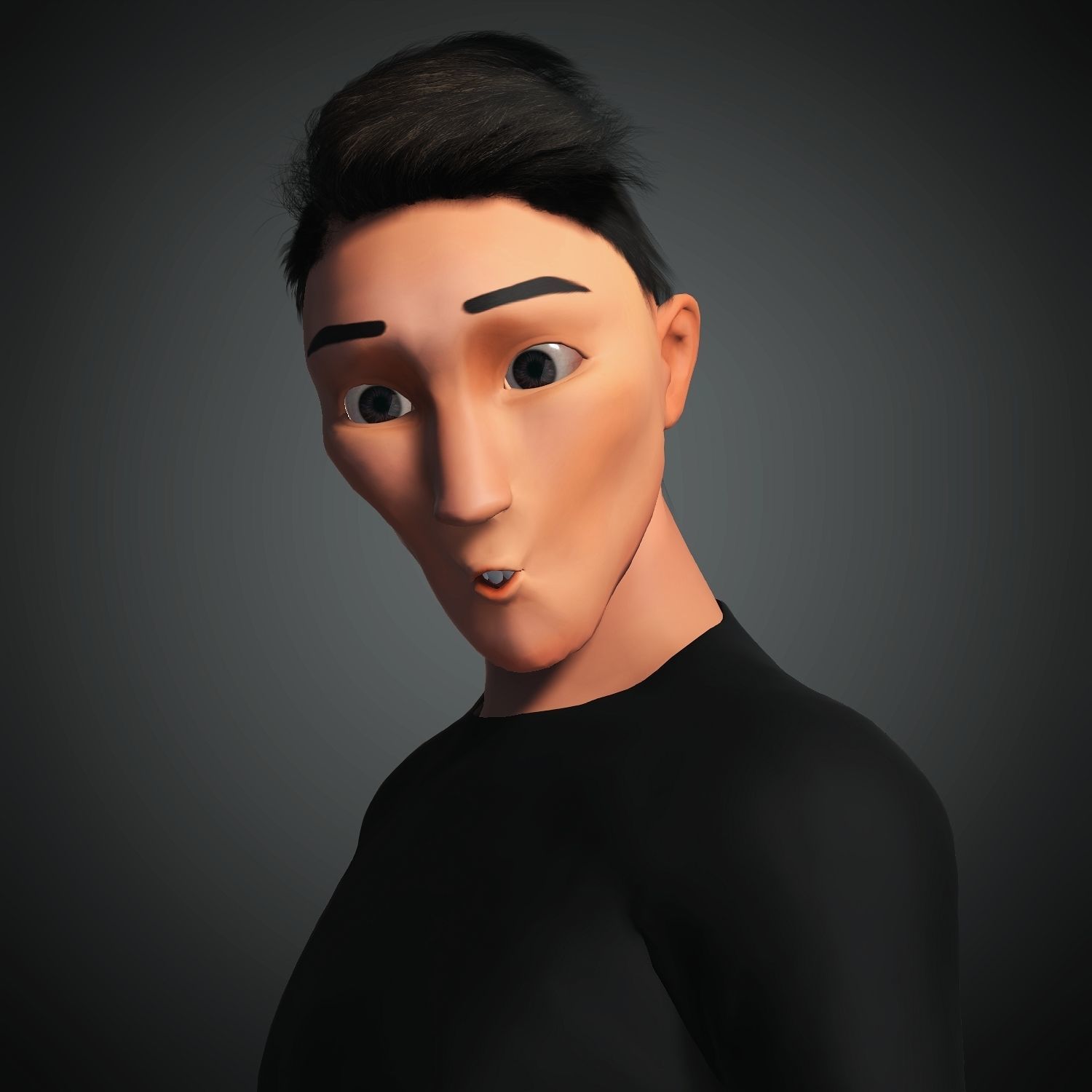Handsome Cartoon Character Boy Animated Blender Maya Iclone 3D model ...