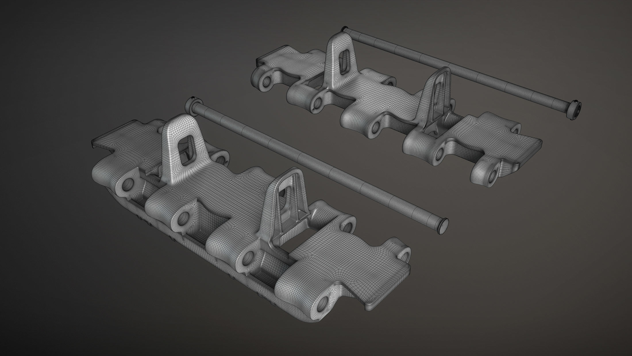 Panzer V Panther Tracks 3D model | CGTrader