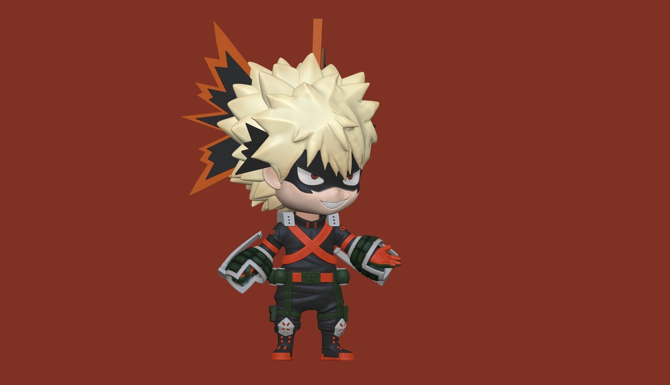 Bakugo Boku no hero Academia 3D model 3D printable | CGTrader