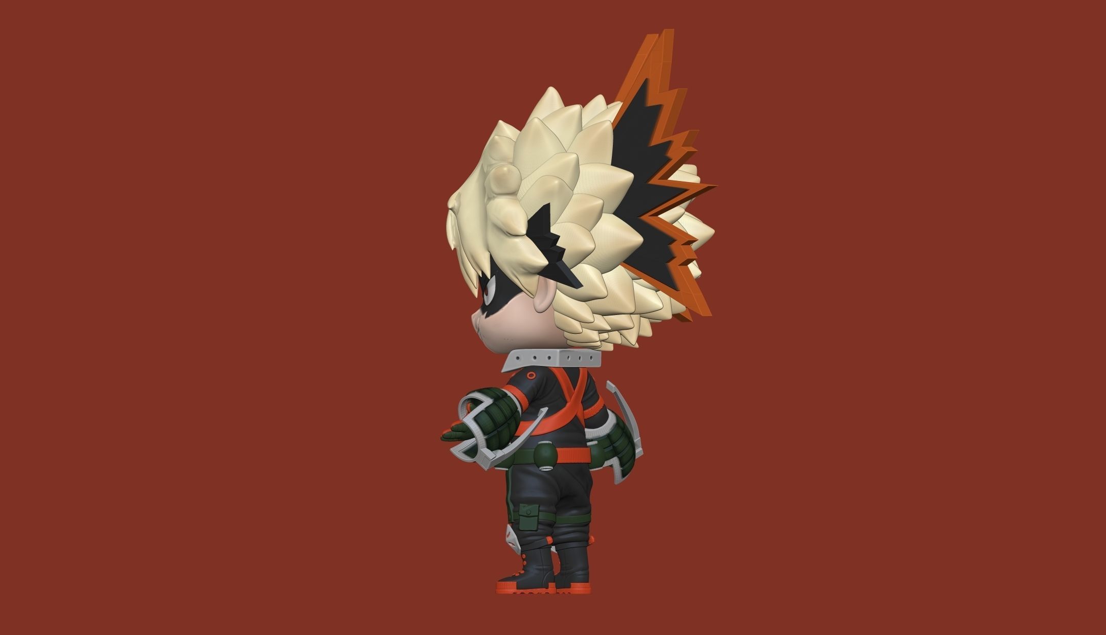 Bakugo Boku no hero Academia 3D model 3D printable | CGTrader