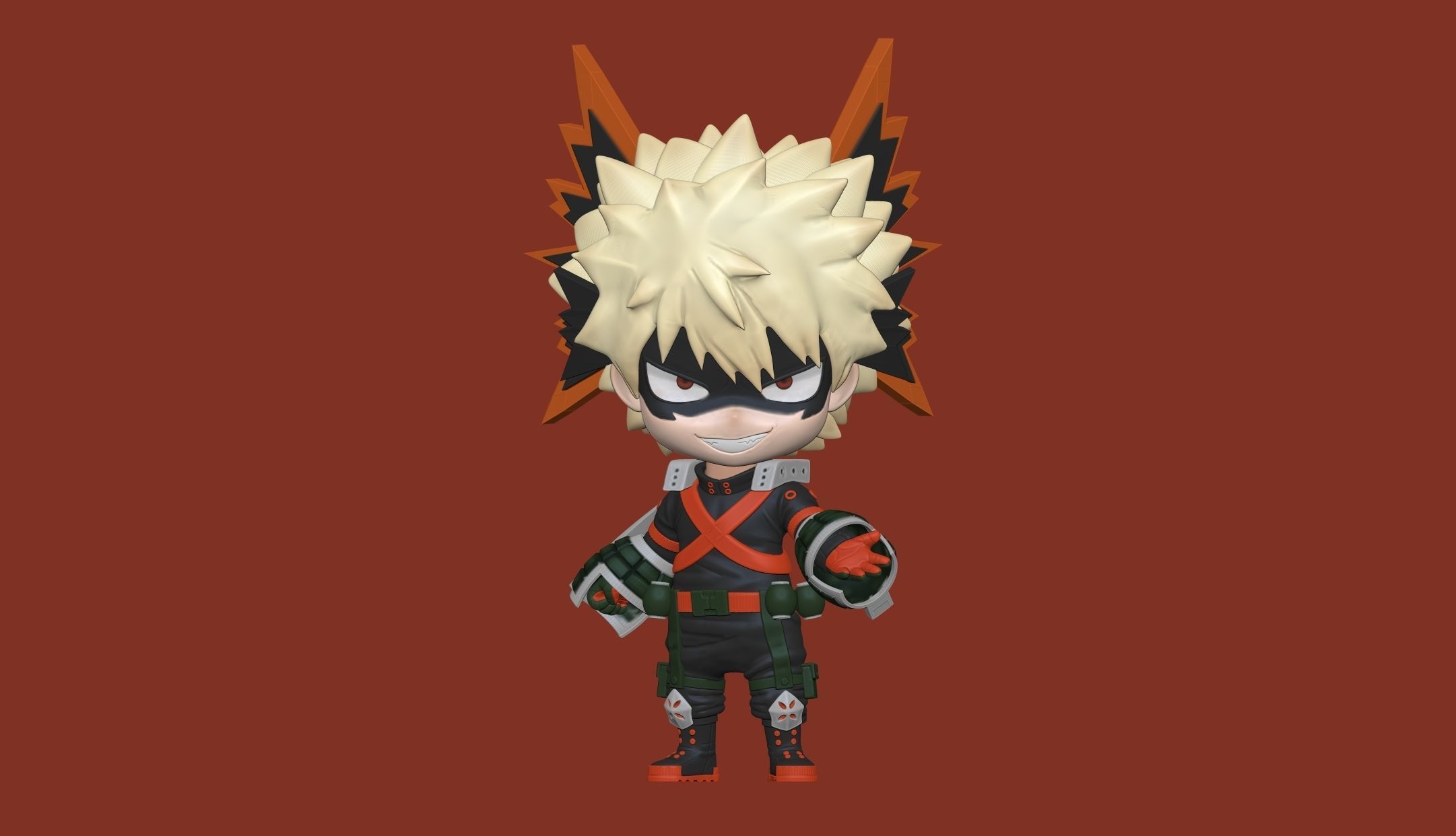 Bakugo Boku no hero Academia 3D model 3D printable | CGTrader