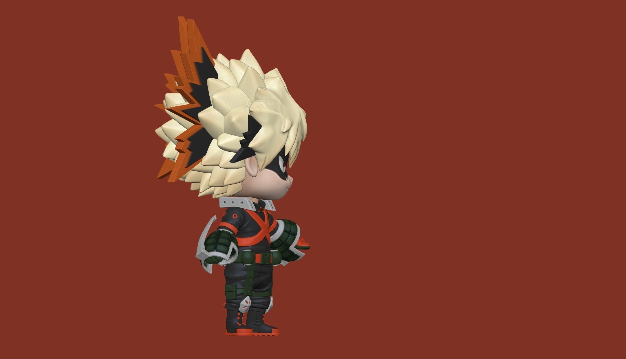 Bakugo Boku no hero Academia 3D model 3D printable | CGTrader