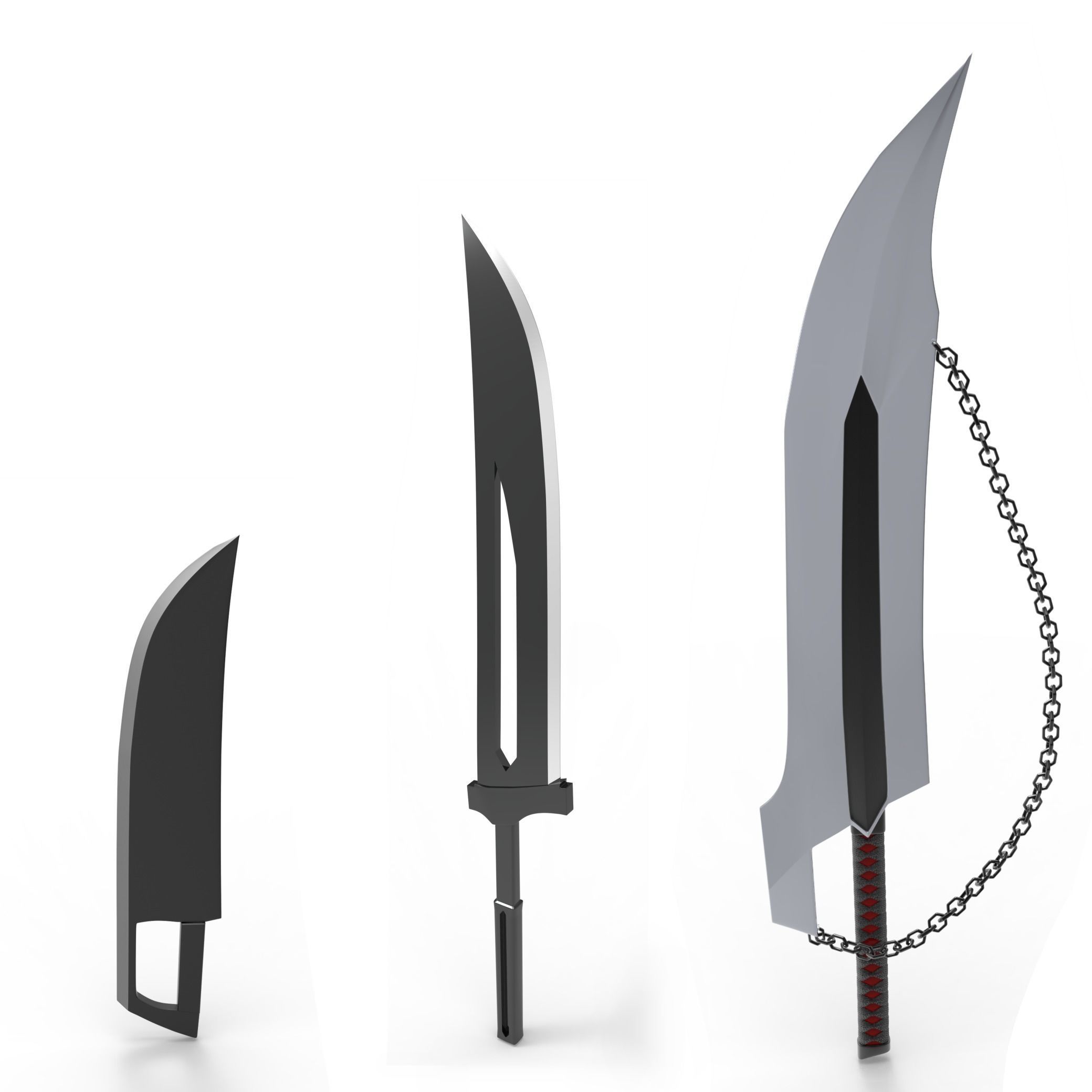 ICHIGO SWORD 11 collection of the true zanpakuto 3D model 3D printable ...