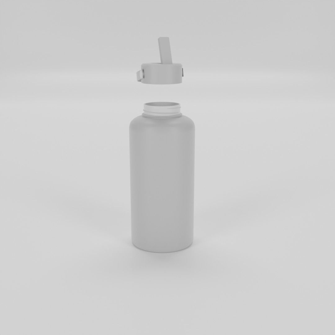 Water bottle free 3D model | CGTrader
