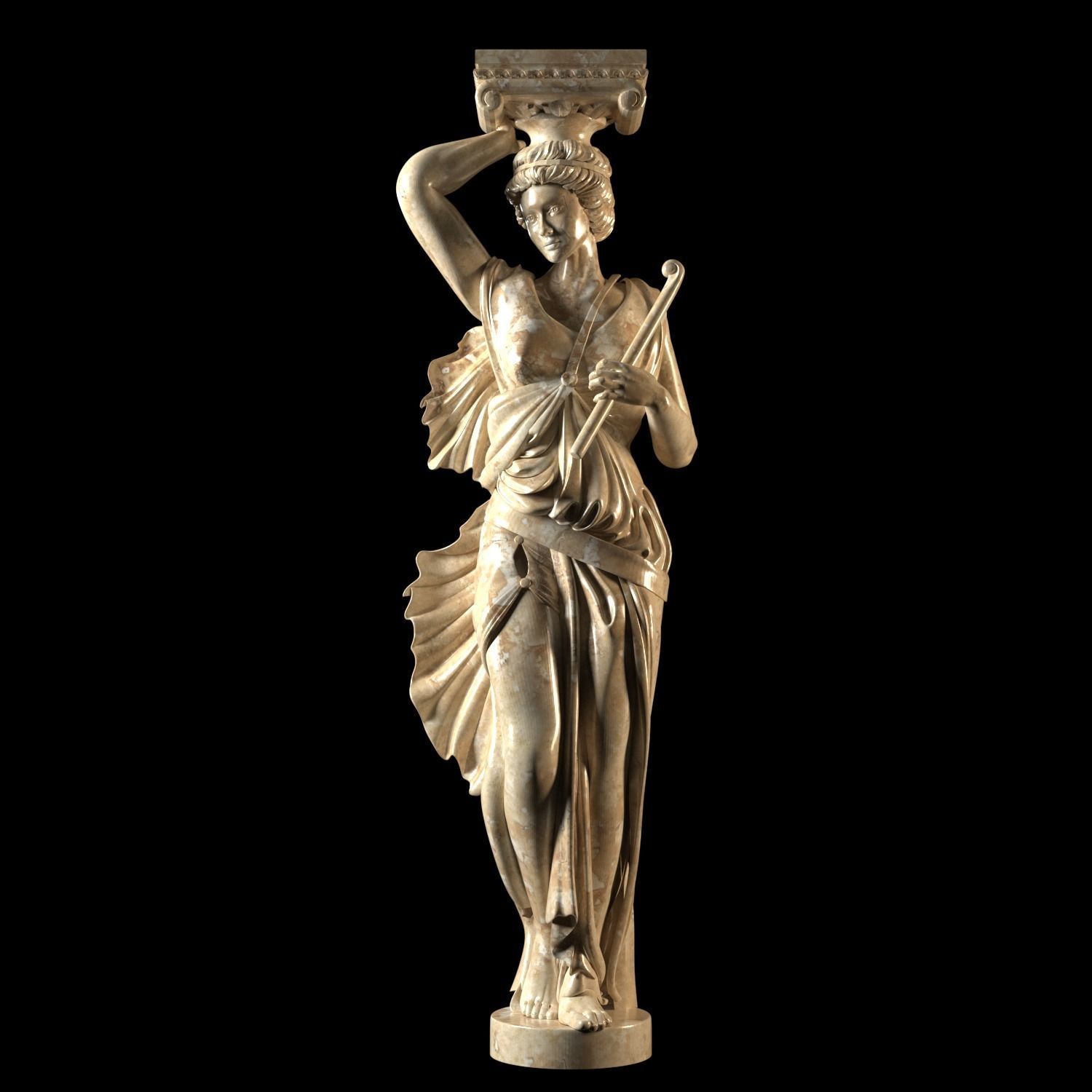 Figure1 statue of aphrodite 3D model | CGTrader