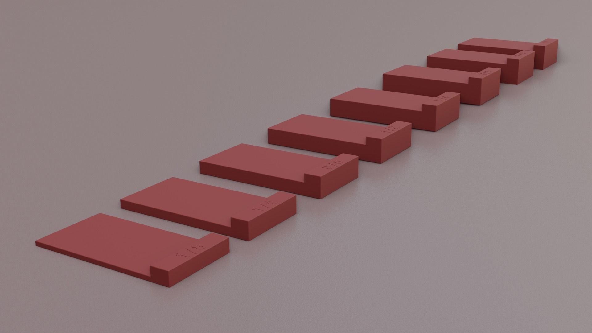 8th inch pacing blocks 3D model 3D printable | CGTrader