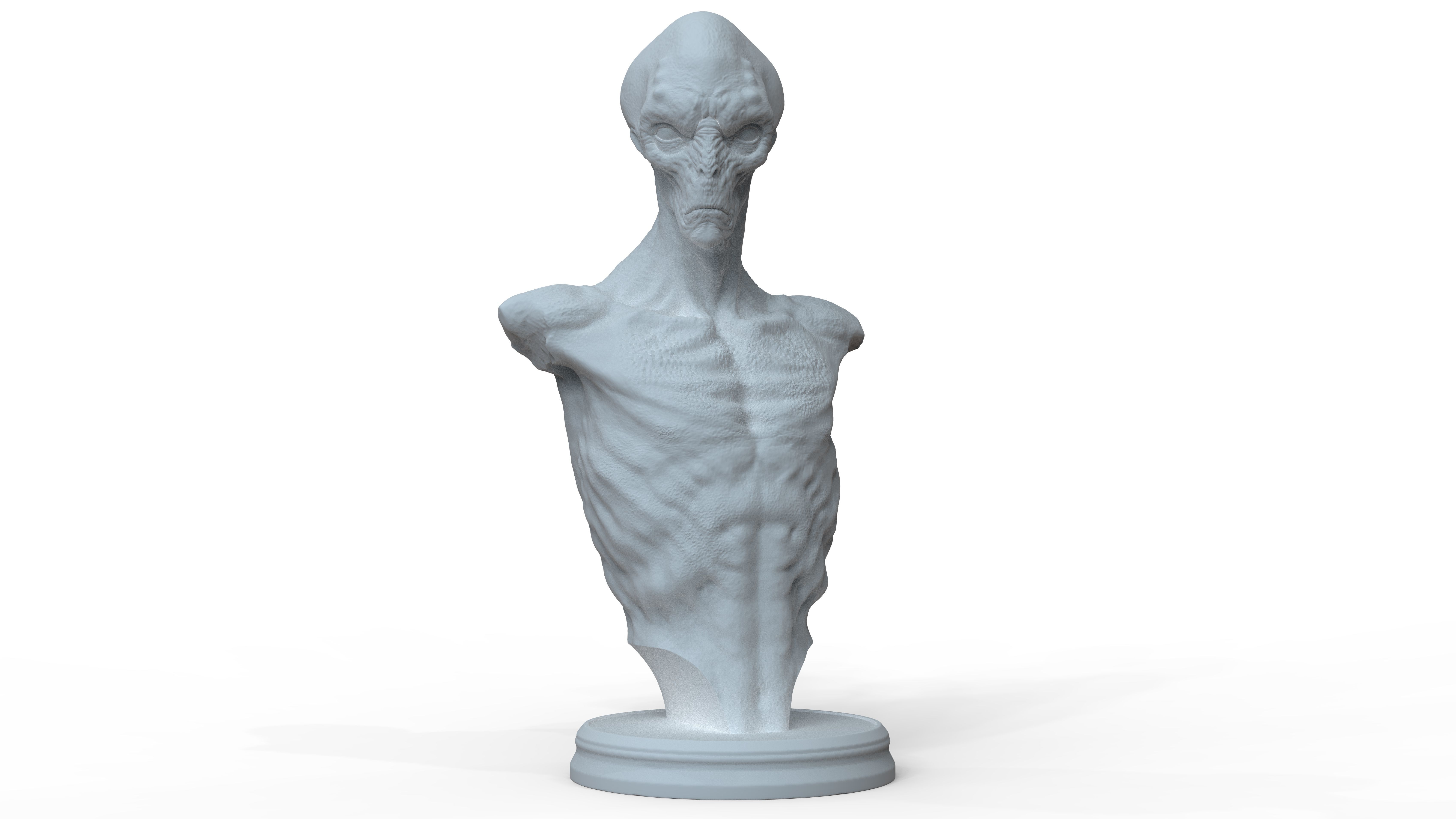 Alien bust 3D model 3D printable | CGTrader