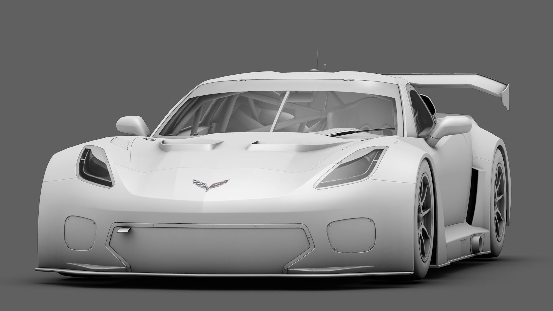 3D model Chevrolet Corvette C7 GT-R GT3 GTLM VR / AR / low-poly | CGTrader