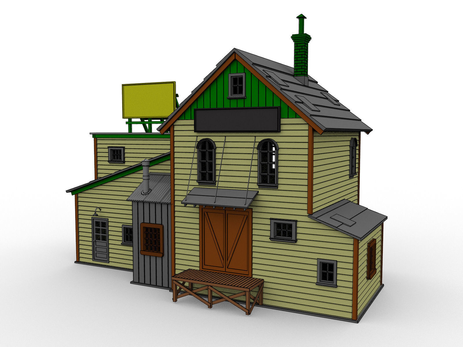 HO scale TOOL SHOP BUILDING DIORAMA 1 87 SCALE 3D model 3D printable ...