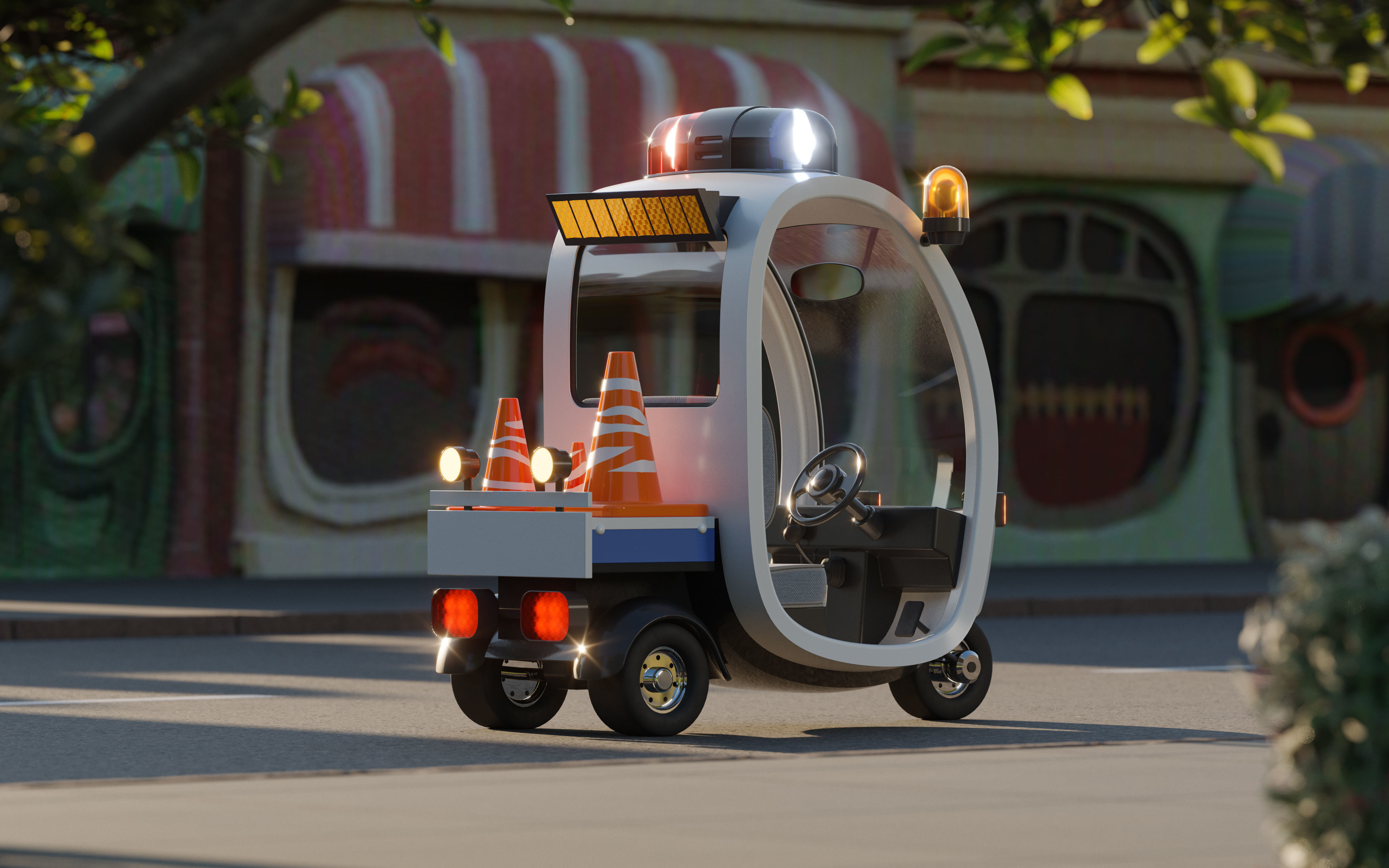 Zootopia Meter Maid Car 3D model | CGTrader
