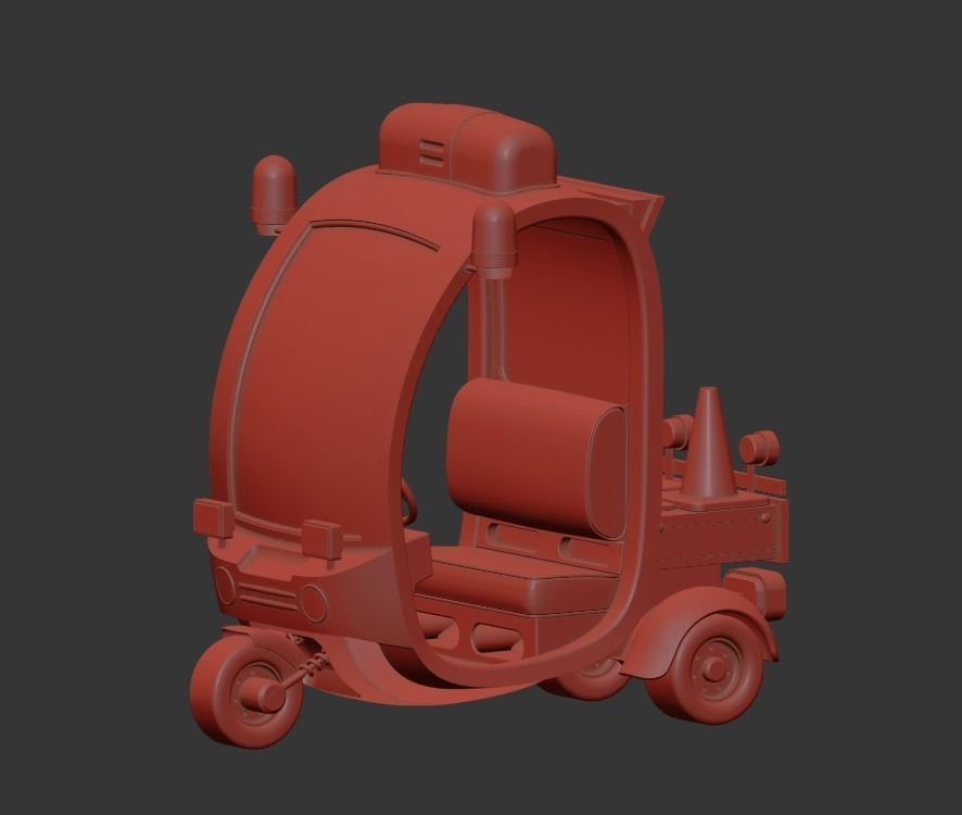 Zootopia Meter Maid Car 3D model | CGTrader