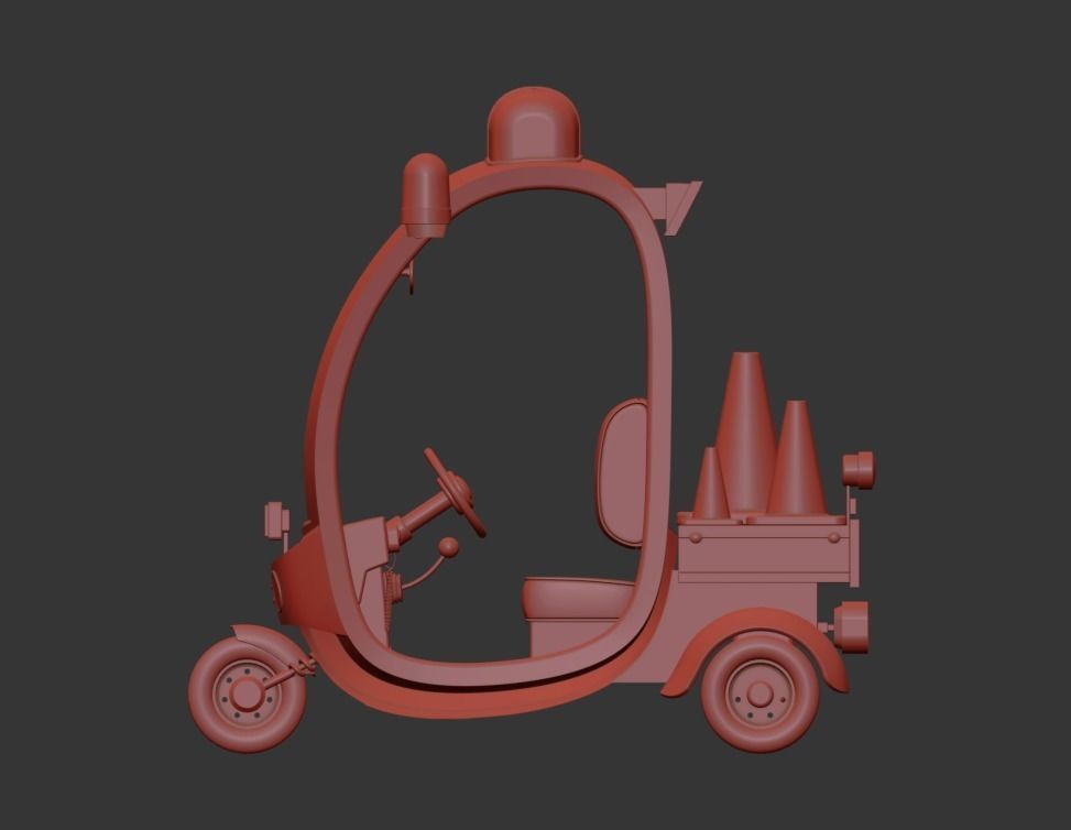 Zootopia Meter Maid Car 3D model | CGTrader