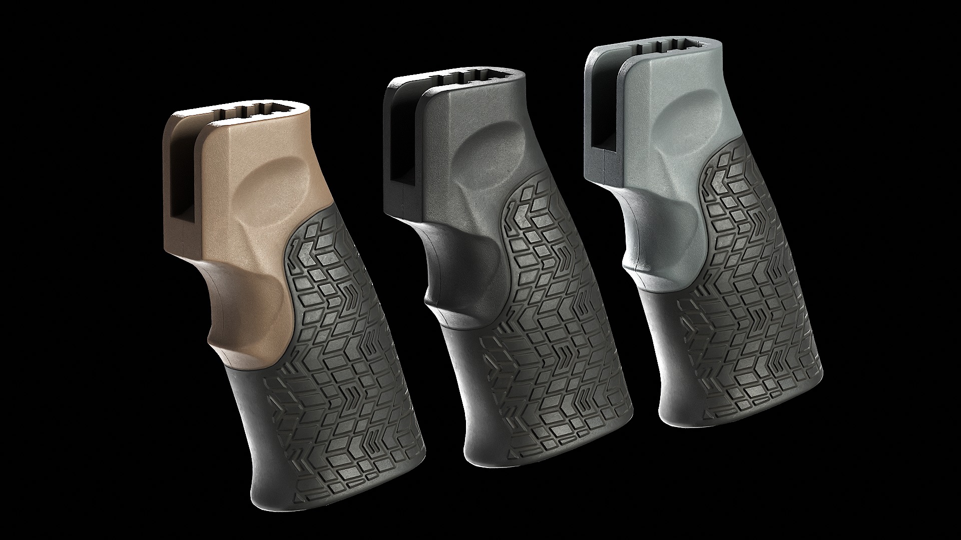 3D model Daniel Defense Pistol Grip Without Trigger Guard VR / AR / low ...