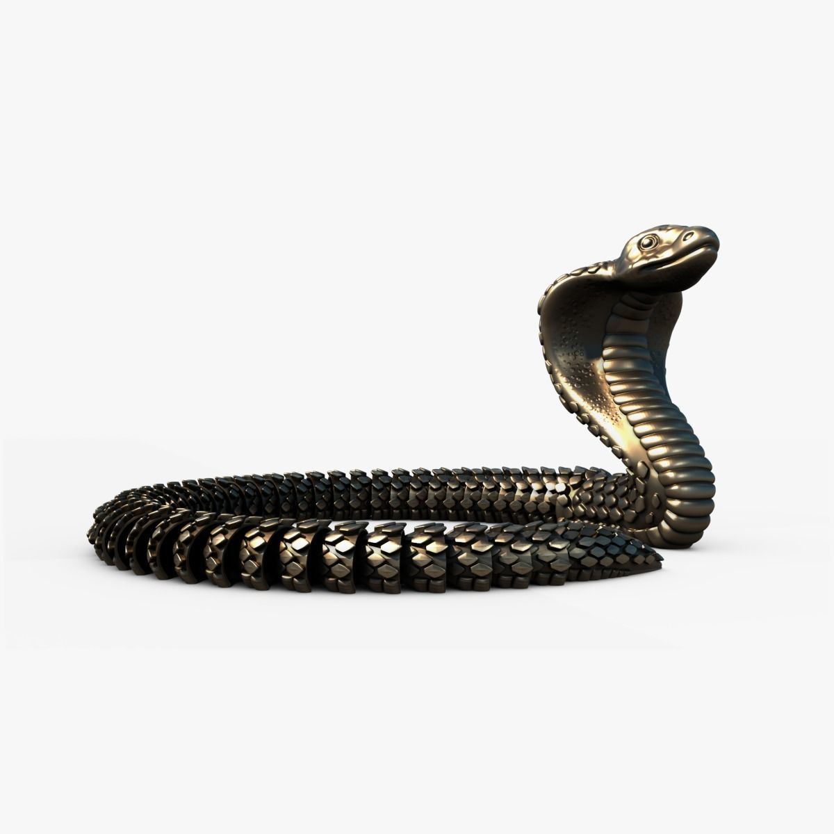 Cobra snake 3D model 3D printable | CGTrader