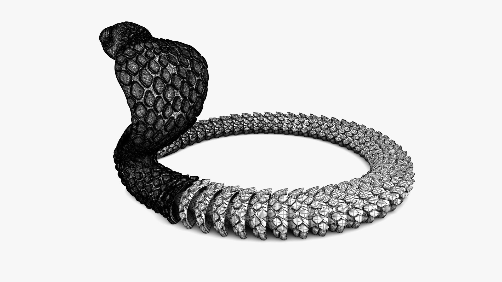 Cobra snake 3D model 3D printable | CGTrader