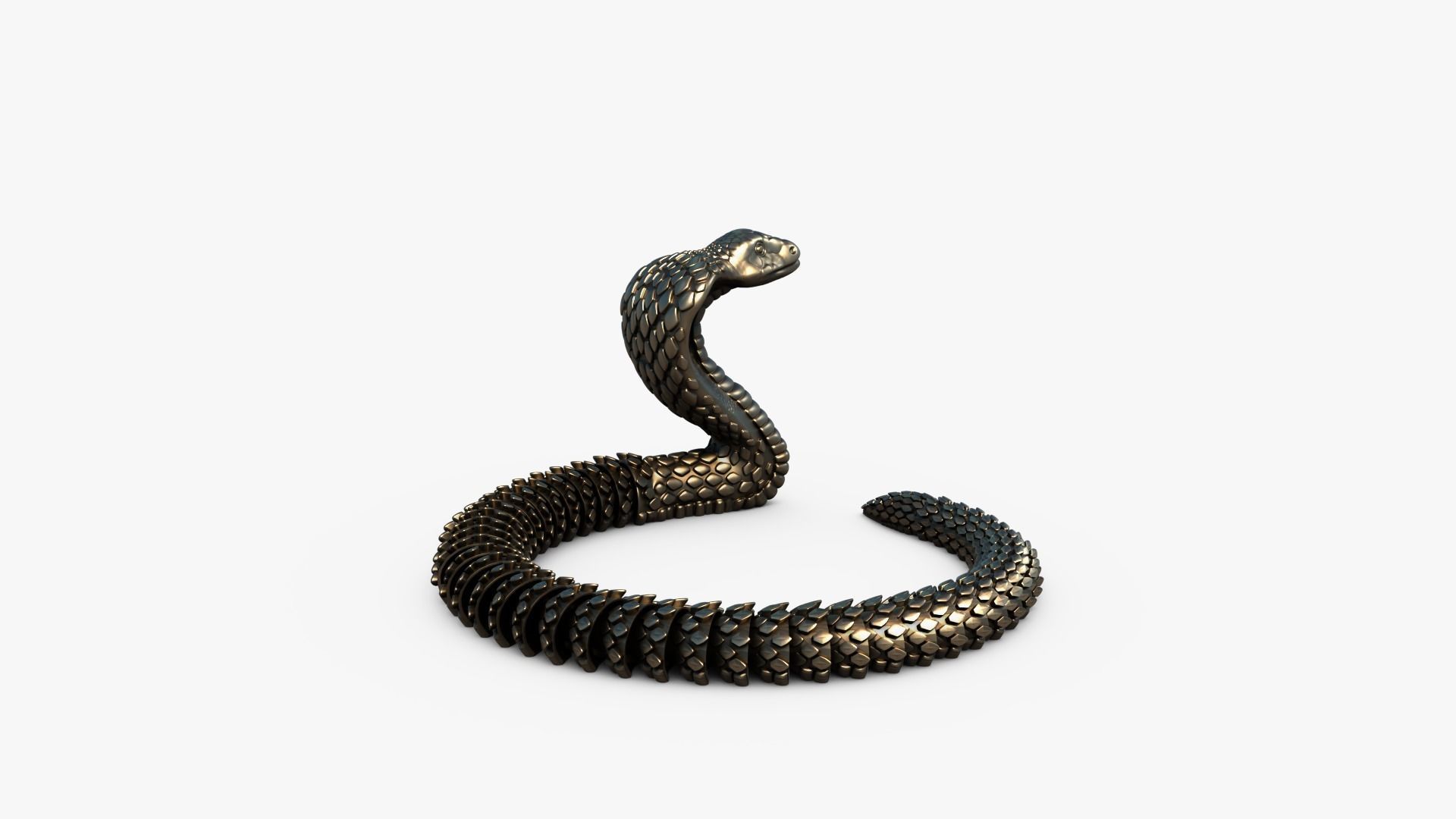 Cobra snake 3D model 3D printable | CGTrader