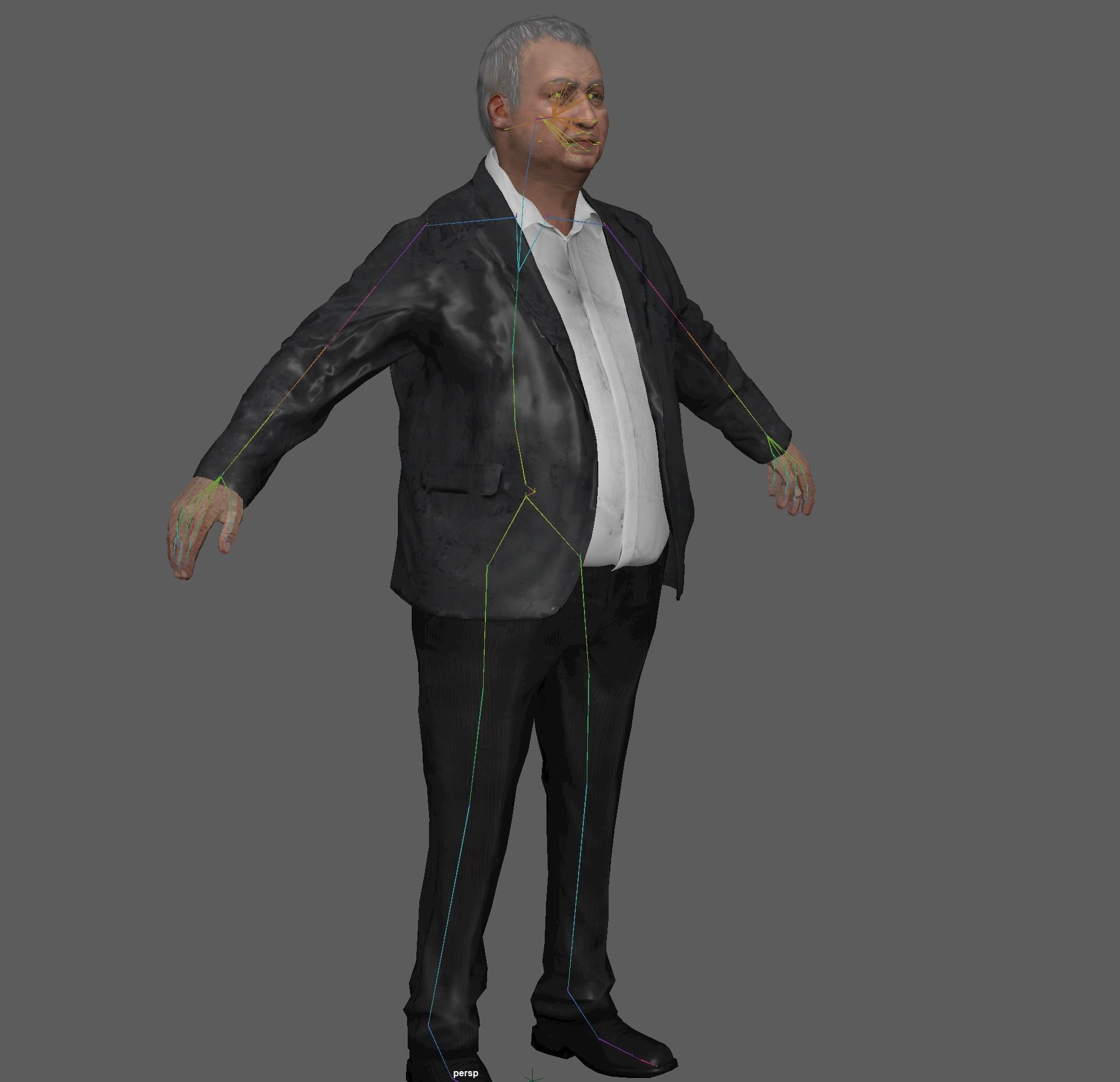 Old Man Rigged 3D model rigged | CGTrader