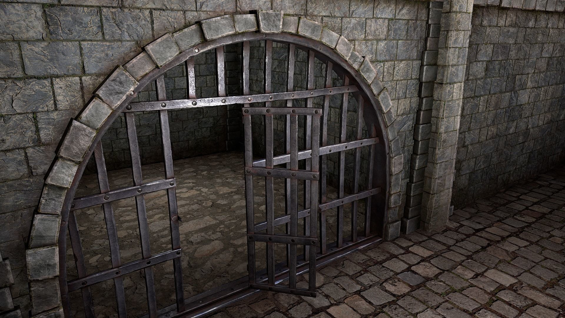 3D model Medieval Prison Constructor VR / AR / low-poly | CGTrader