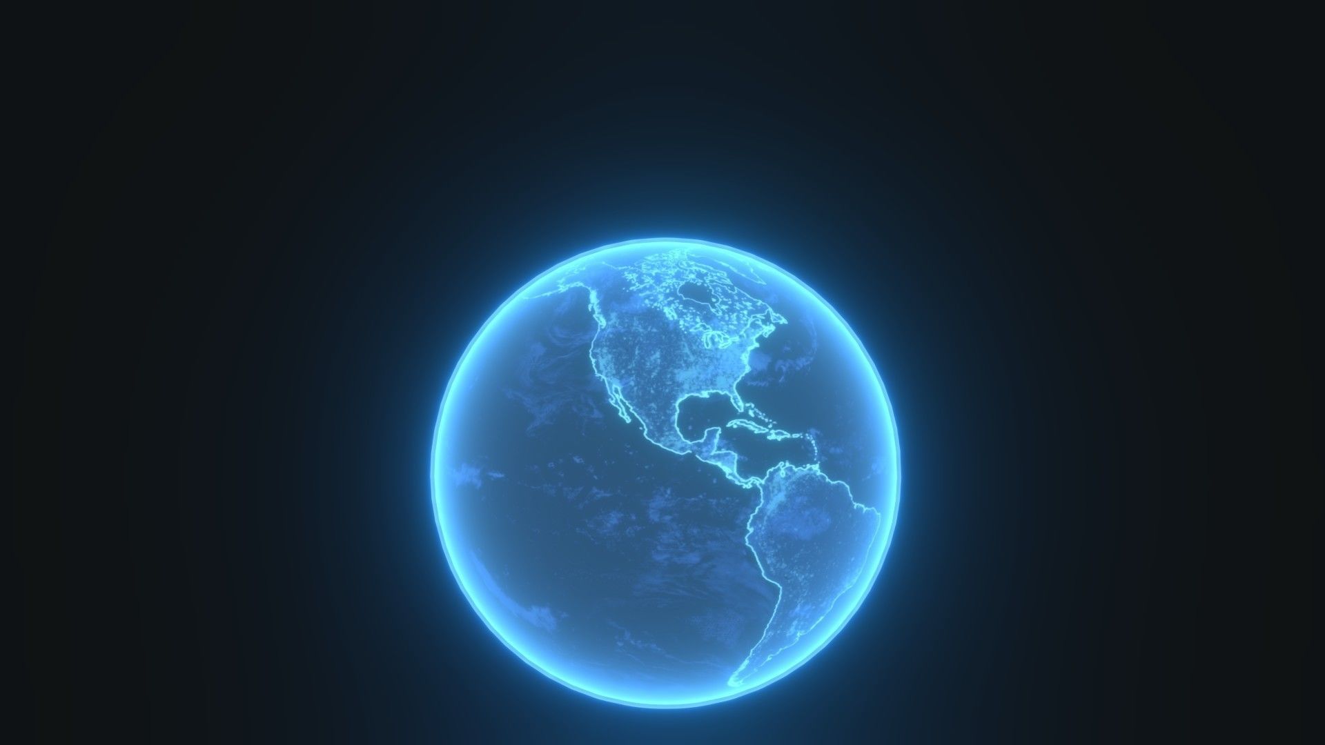 3D model Hologram Planet Earth Sci-Fi 3D Model 4k Textures VR / AR ...