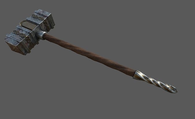 3D model Warhammer hammer VR / AR / low-poly | CGTrader