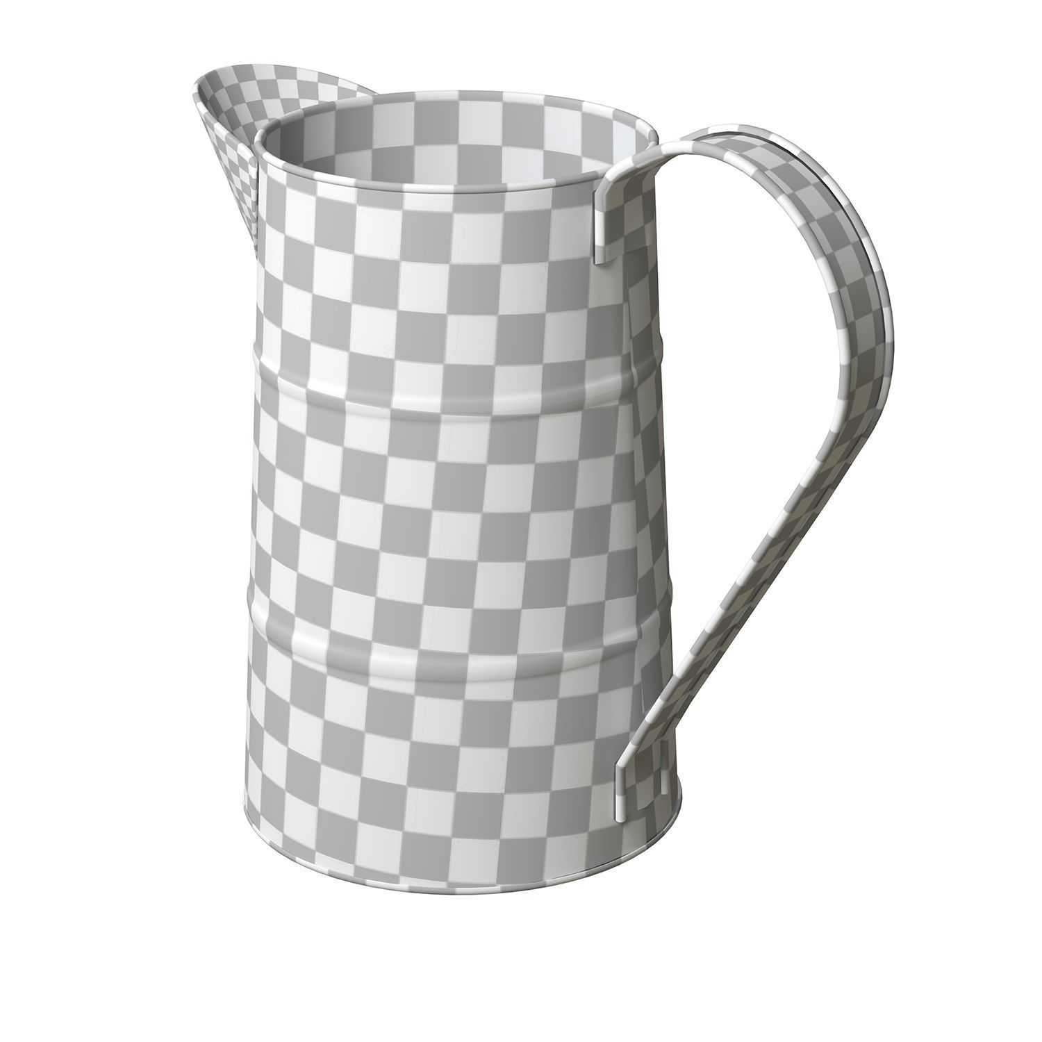 Galvanized Pitcher 3D model | CGTrader