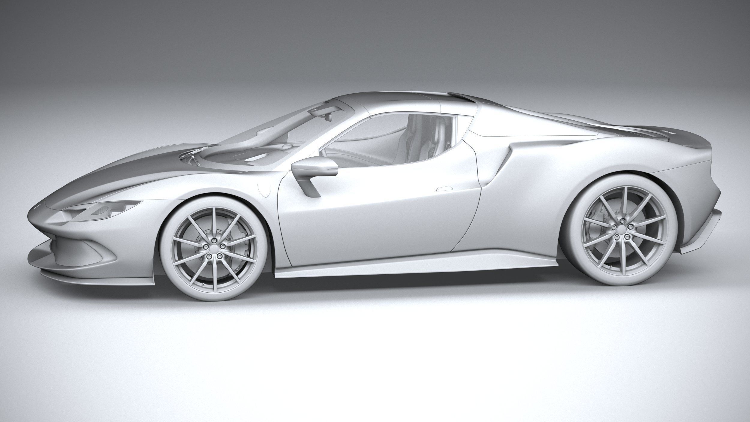 Ferrari 296 GTS Red 2023 3D model | CGTrader