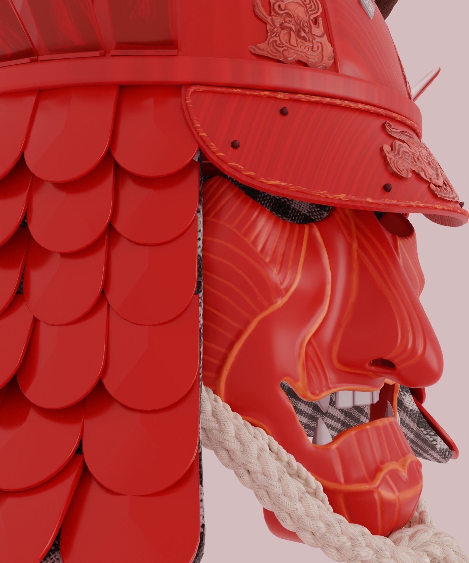 Samurai Helmet 3D model | CGTrader