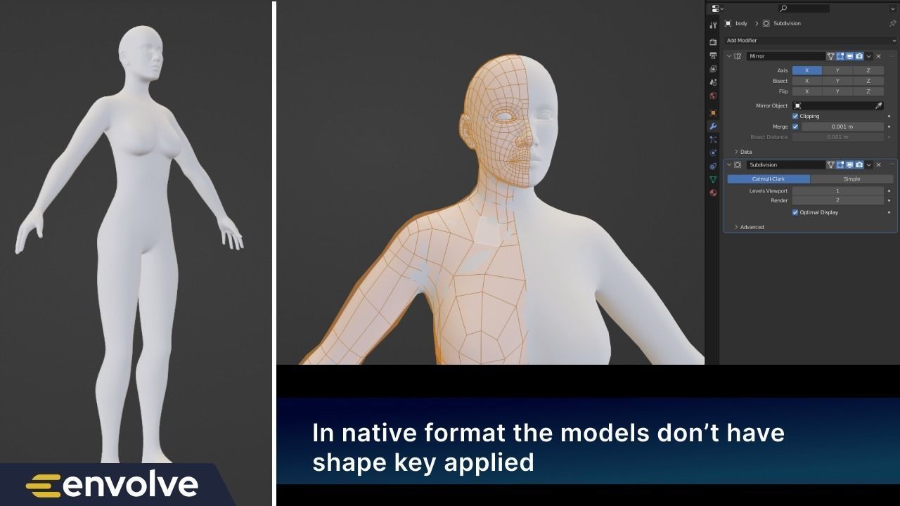 3D model Human base mesh - Female VR / AR / low-poly | CGTrader