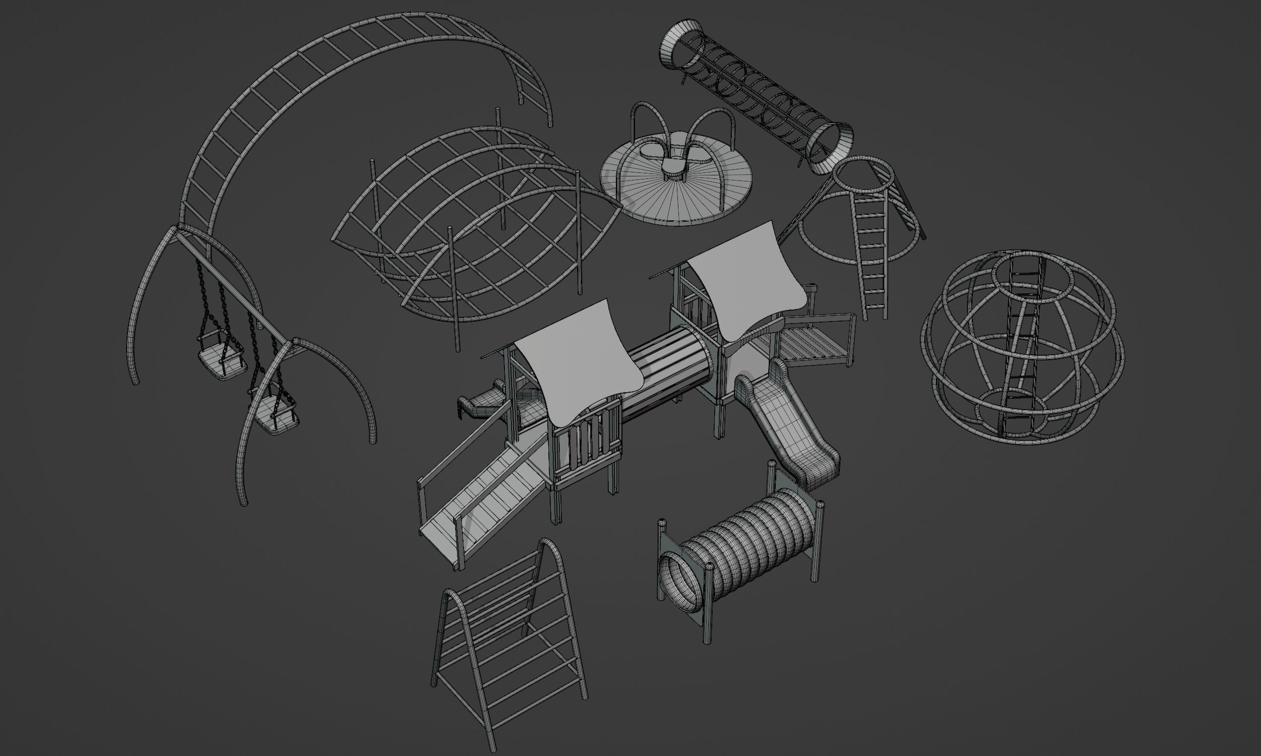 Playground Assets 3D model | CGTrader