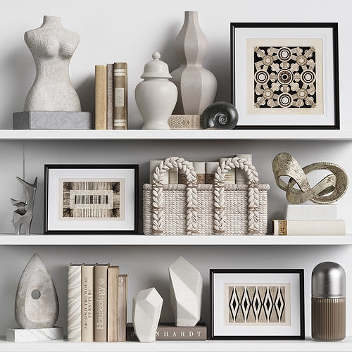 Decor Set 173 3d Model Cgtrader