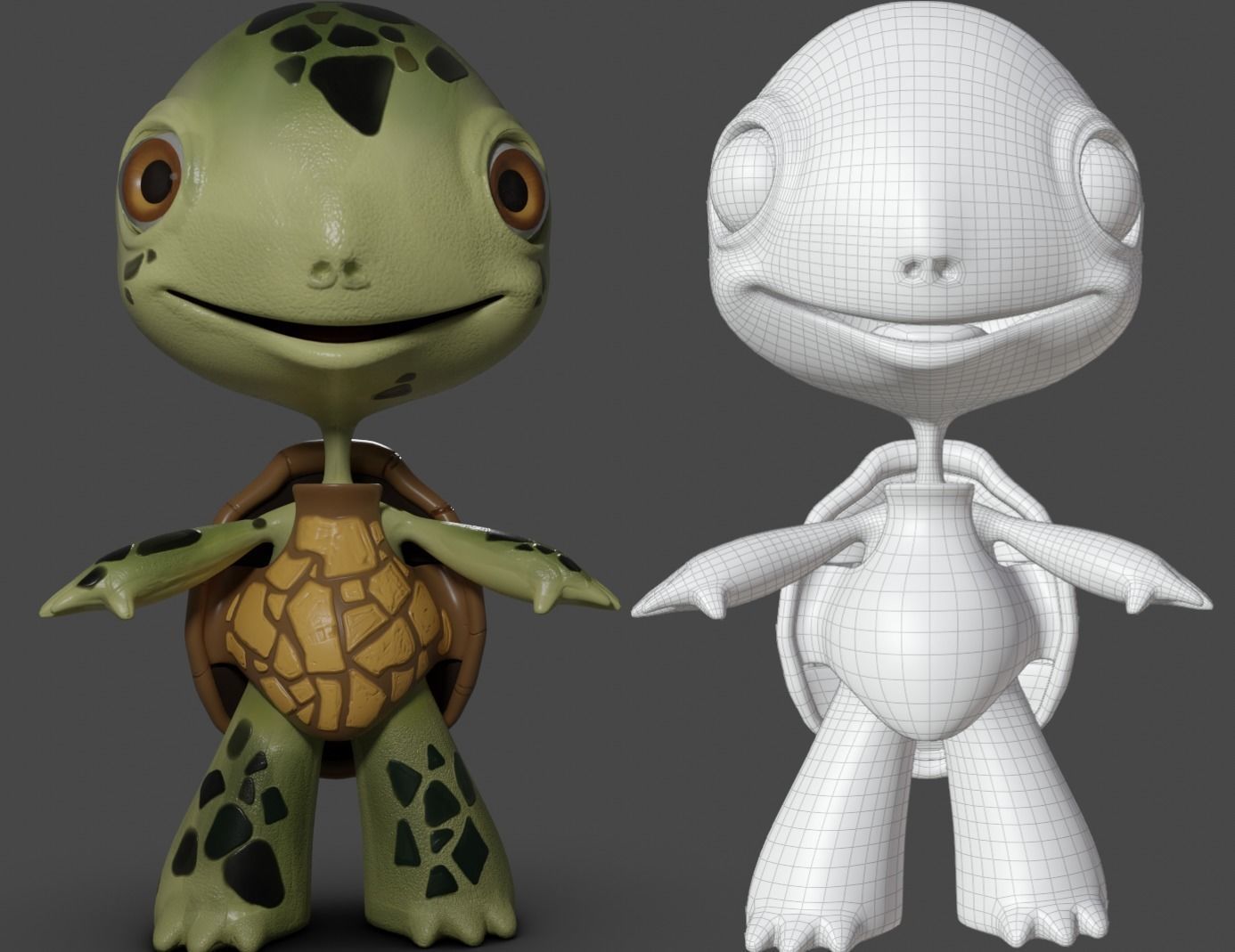 3D Stylized Turtle 3D model rigged | CGTrader