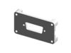 D-SUB adapter plate, for one D-SUB connector, no. of position... free ...