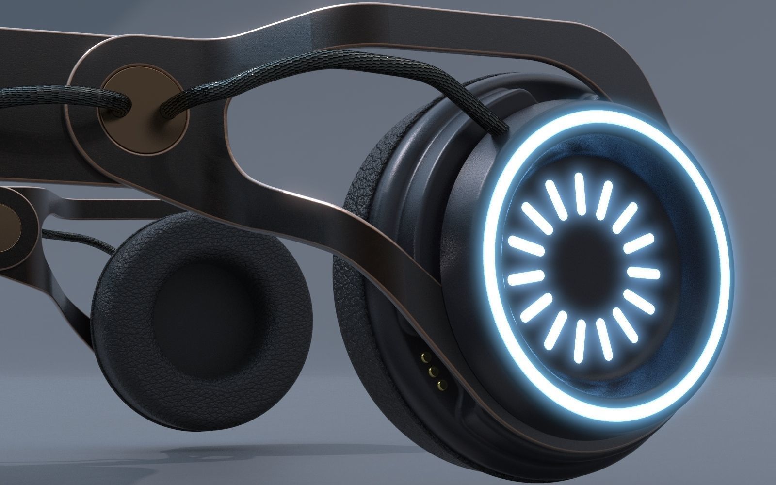 Sci Fi VR AR Headset Glasses 3D model | CGTrader