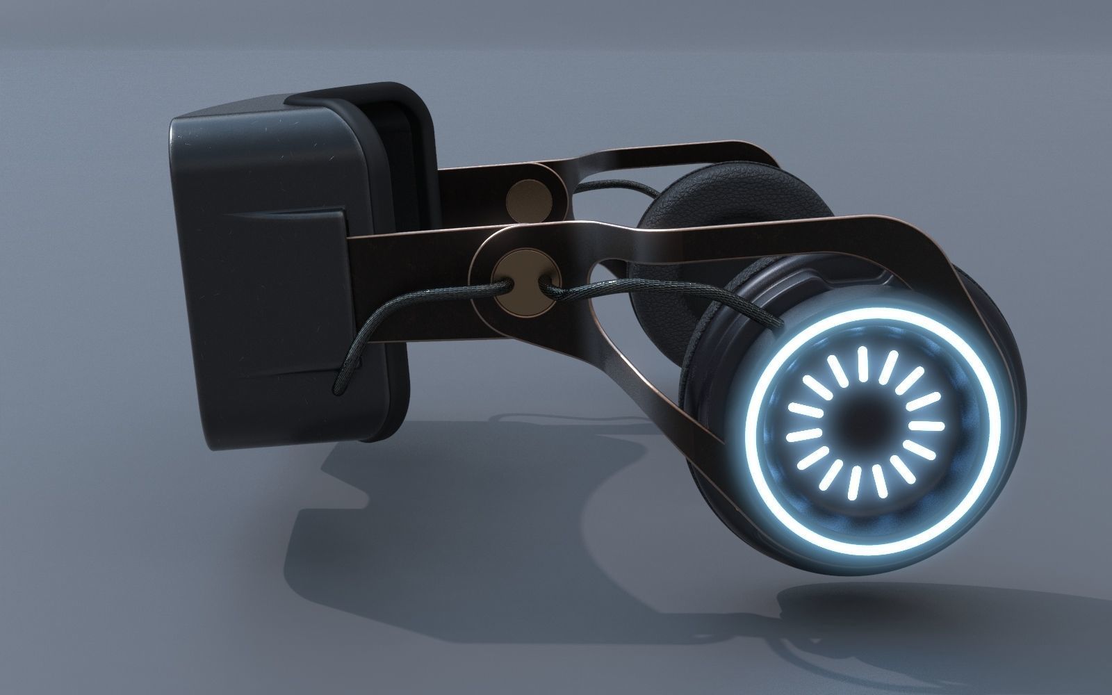 Sci Fi VR AR Headset Glasses 3D model | CGTrader