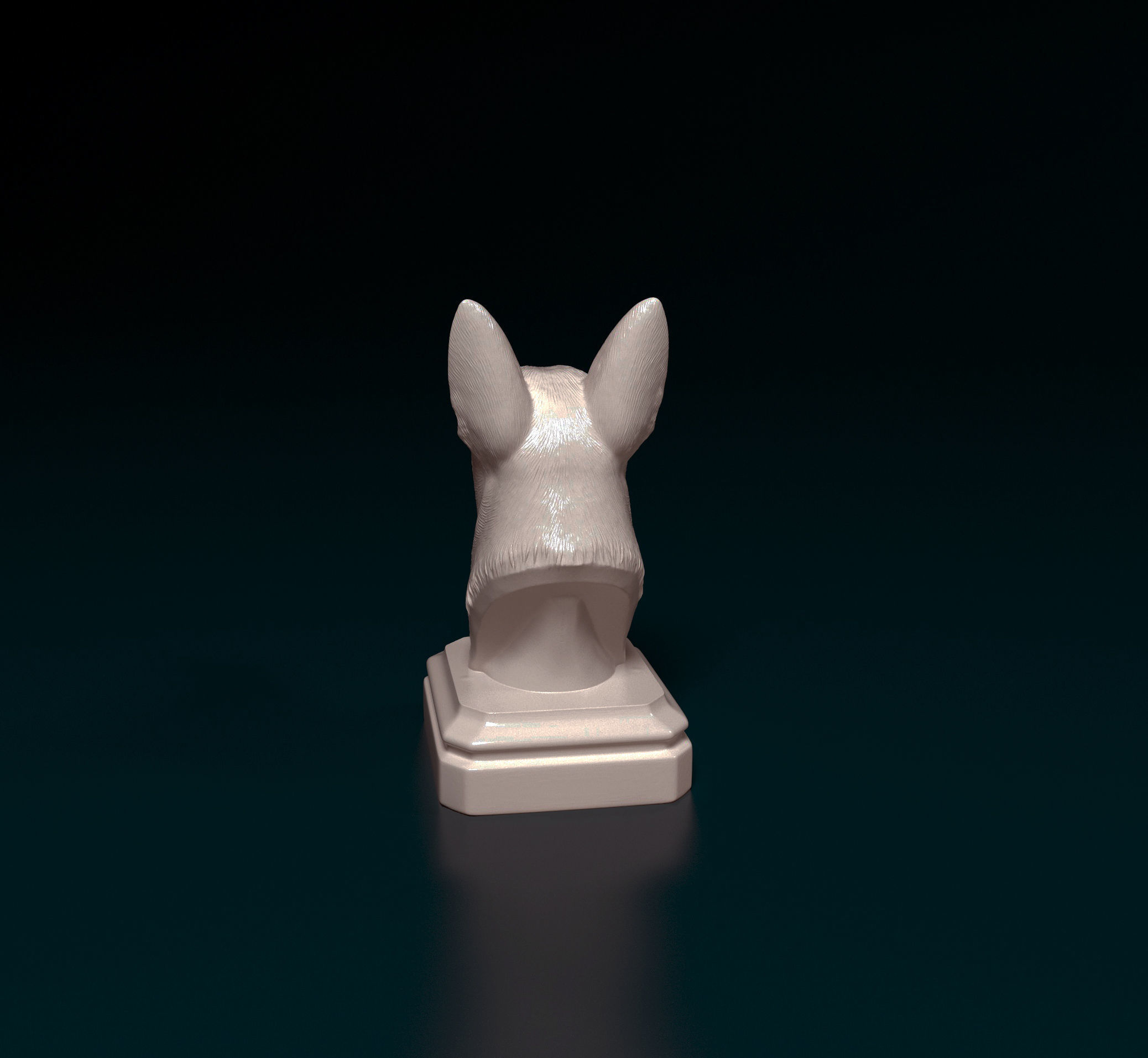 Malinois dog bust 3D model 3D printable | CGTrader