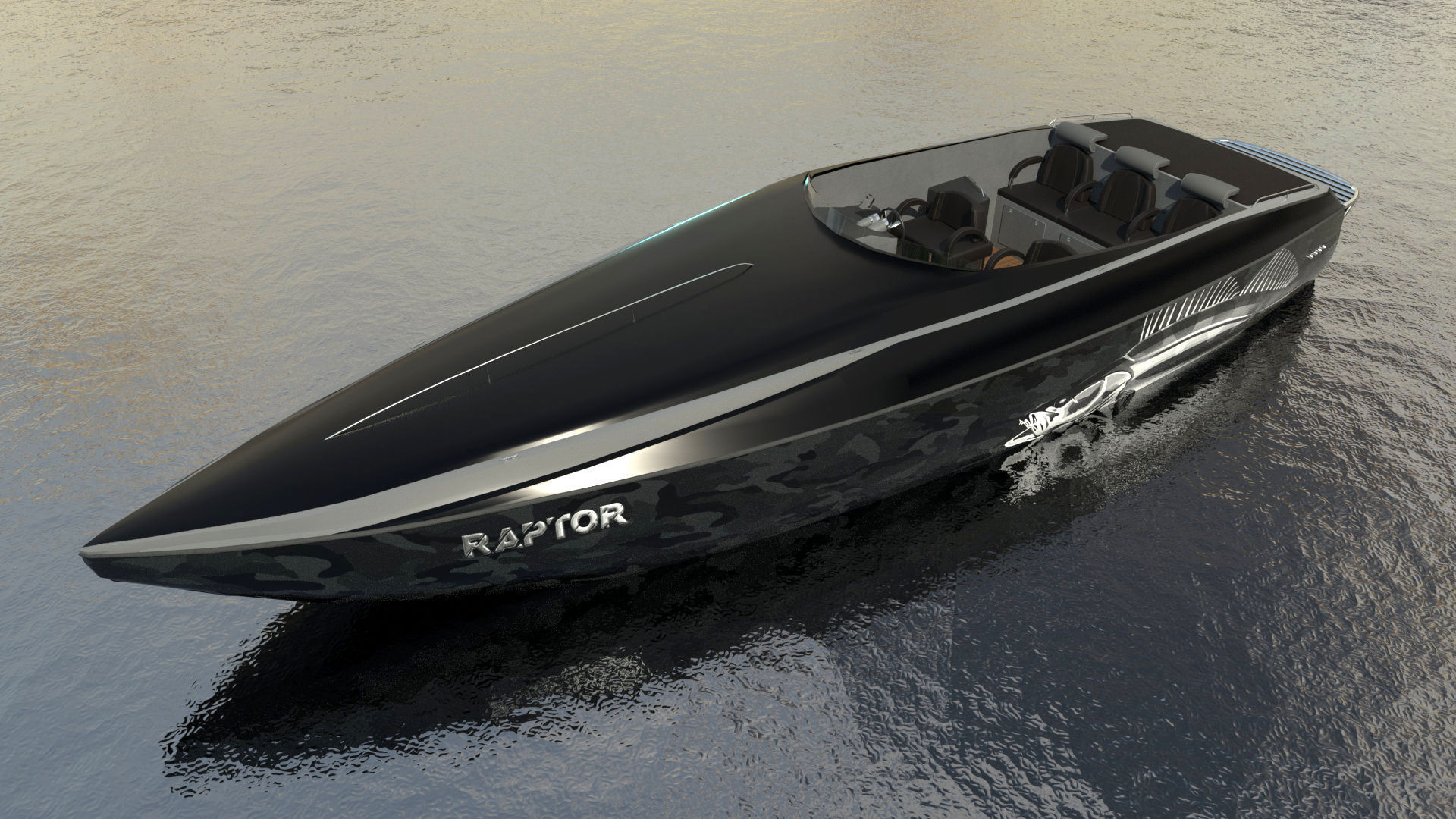 3D model race boat VR / AR / low-poly | CGTrader