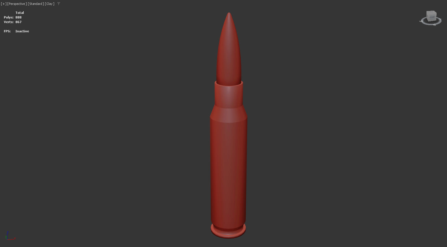 3D model Bullet gold VR / AR / low-poly | CGTrader