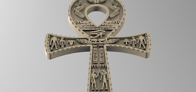 Ankh Pendant 3D model 3D printable | CGTrader