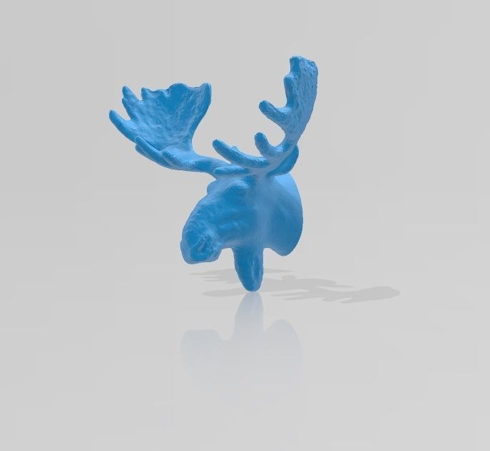 Elk Head Wall Mount 3D model 3D printable | CGTrader