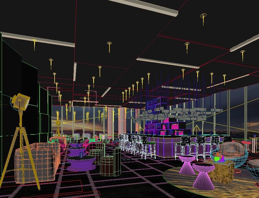 club bar 3D model | CGTrader