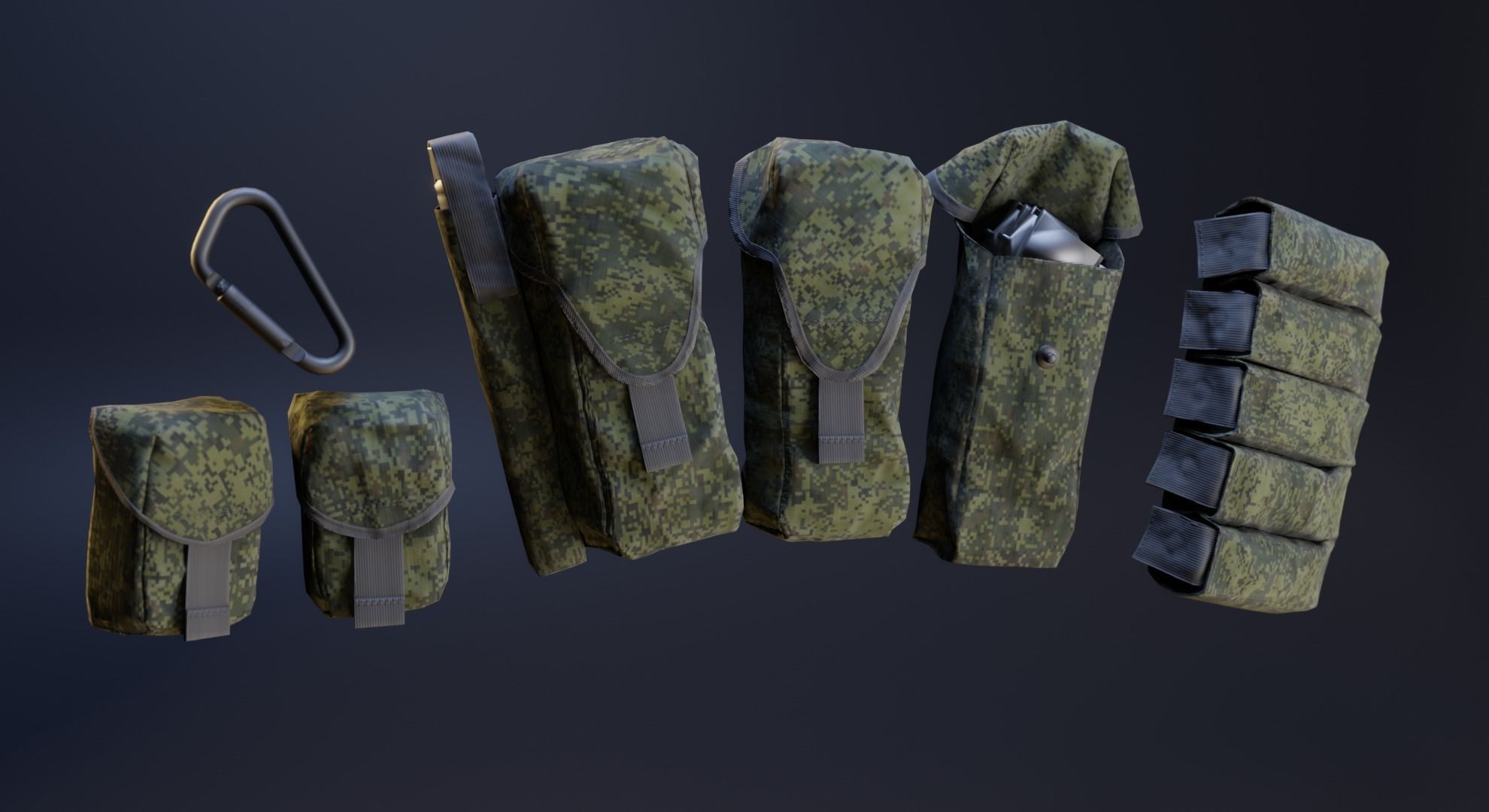 3D model Russian 6B46 Ratnik Plate Carrier Vest VR / AR / low-poly ...