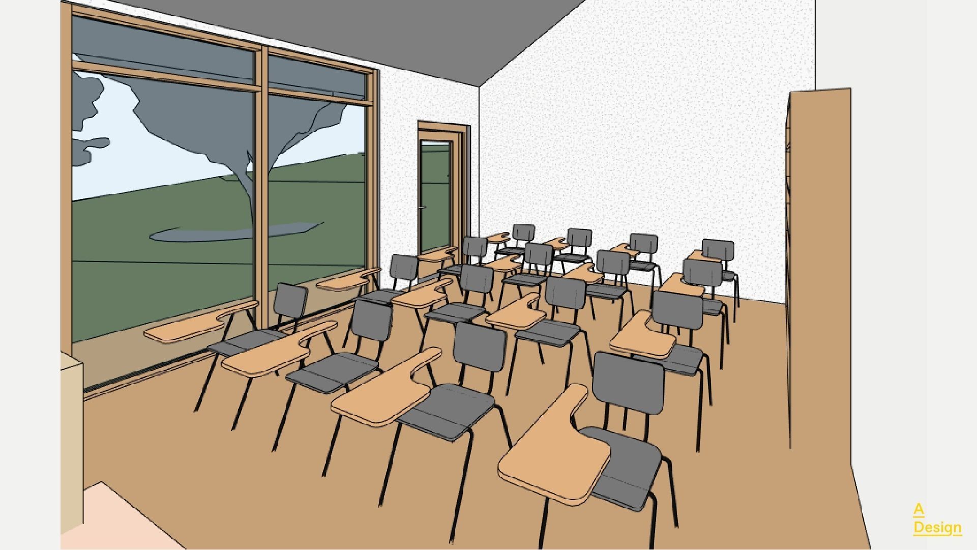 Classroom - Revit 3D model | CGTrader