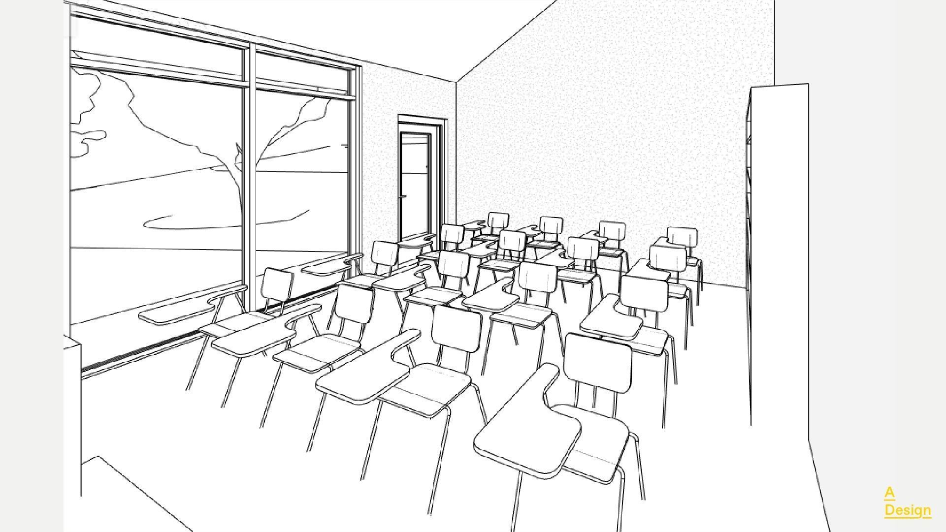 Classroom - Revit 3D model | CGTrader