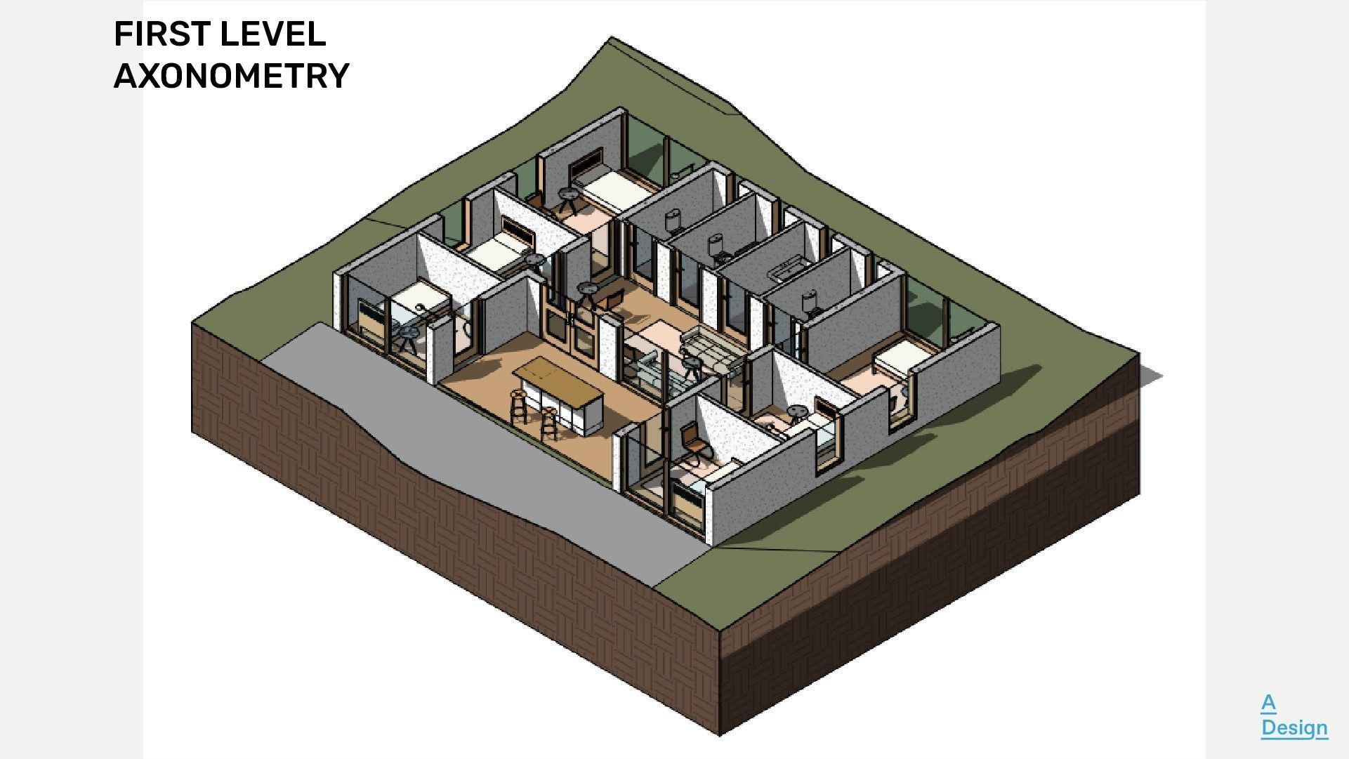 Hostel - Revit 3D model | CGTrader