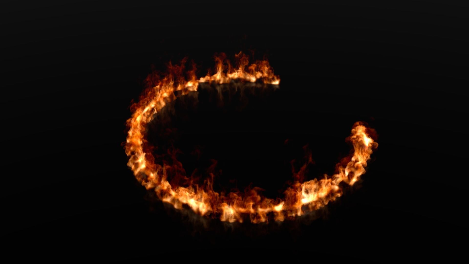 Fire ring circle VDB 300 frame 10 sec 3D model animated rigged | CGTrader