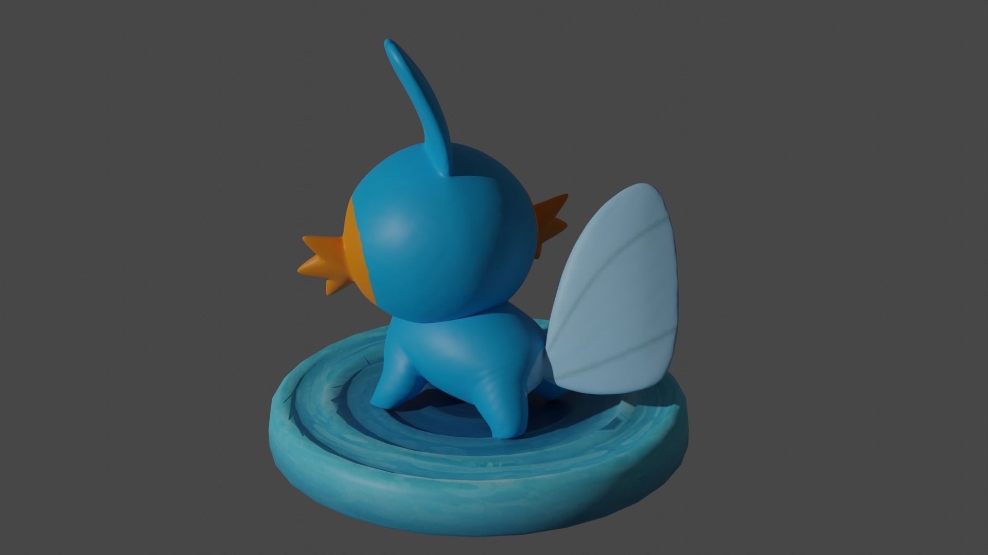 Mudkip pokemon 3D print model 3D model 3D printable | CGTrader
